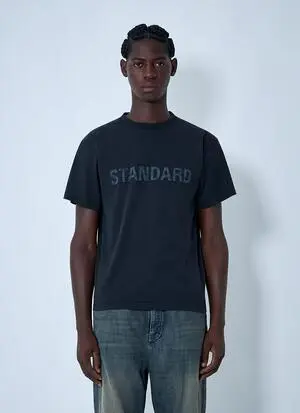 Balenciaga Text Motif T-shirt - Black