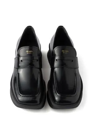 Prada Equal Leather Loafers - Multicolor