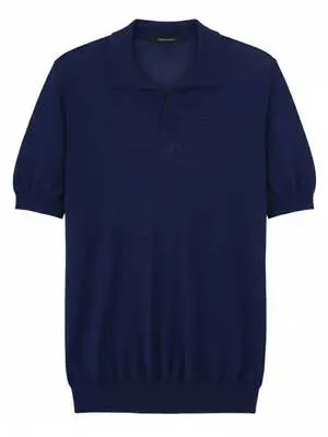 Tagliatore Cotton Polo - Blue