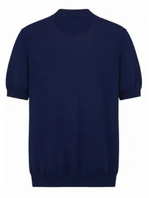 Tagliatore Cotton Polo - Blue