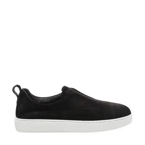 Santoni Victory Suede Slip-on Sneakers - Brown