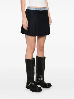 Miu Miu Pleated Mini Skirt