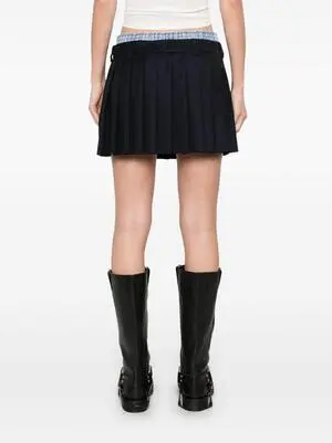 Miu Miu Pleated Mini Skirt