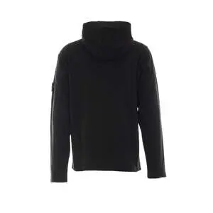 Stone Island Logo Zip Up Hoodie