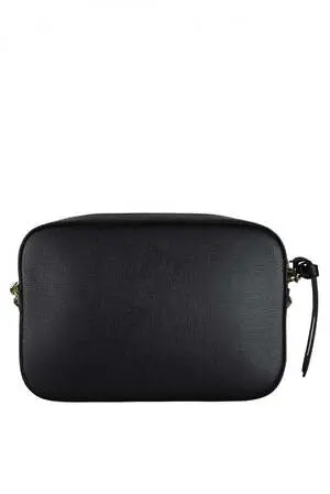 JIMMY CHOO Grained Leather Shoulder Bag - Black