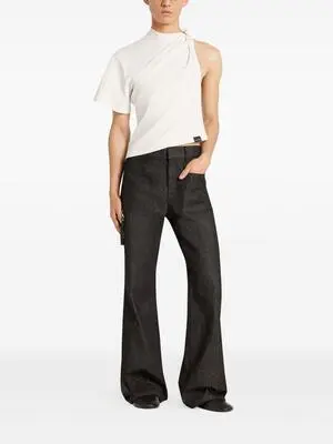 COURREGES Asymmetrical T-shirt - White