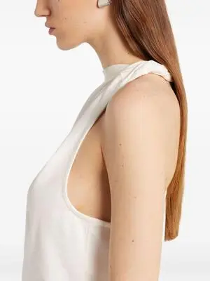 COURREGES Asymmetrical T-shirt - White