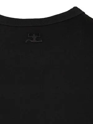 COURREGES Embroidered Logo T-shirt