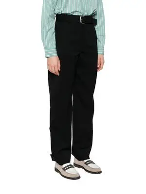 Bottega Veneta Wool Belted Pants - Black