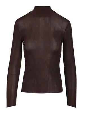 SELF-PORTRAIT Viscose Sweater - Brown