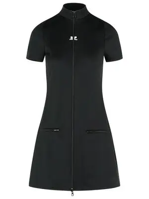 COURREGES Interlock' Polyester Dress - Black
