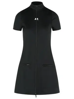 COURREGES Interlock' Polyester Dress - Black