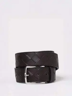 Bottega Veneta Calfskin Leather Belt - Brown