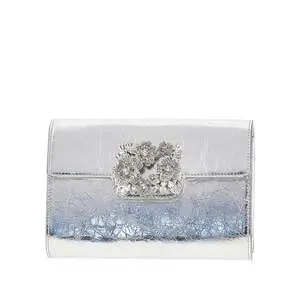 ROGER VIVIER Efflorescence' Leather Mini Bag - Silver