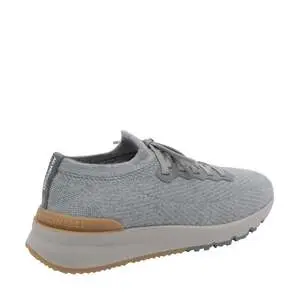 Brunello Cucinelli Knitted Runner Sneakers With Logo