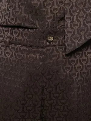 Gucci Horsebit Silk Trousers