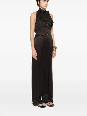 Gucci Horsebit Silk Trousers