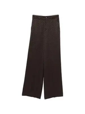 Gucci Horsebit Silk Trousers - Multicolor