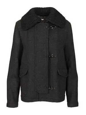 FAY 3-hook Wool Jacket - Gray