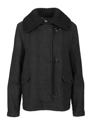 FAY 3-hook Wool Jacket - Gray