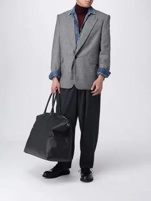 Saint Laurent Wool Single Breasted Jacket - Gray