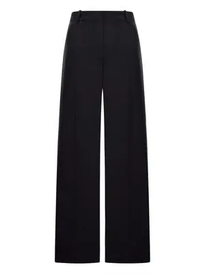 TOTEME Wool Blend Tailored Pants - Black