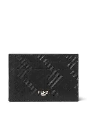 Fendi Shadow Slim Cardholder - Black