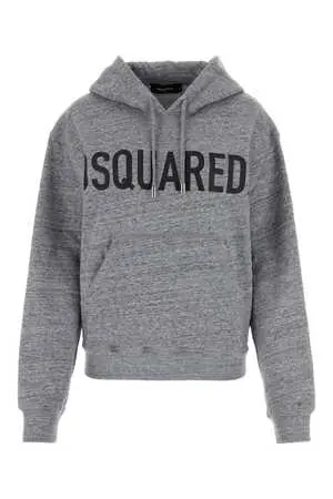 Dsquared2 Melange Grey Cotton Sweatshirt - Gray