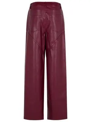 ROTATE BY BIRGER CHRISTENSEN Burgundy Polyester Pants