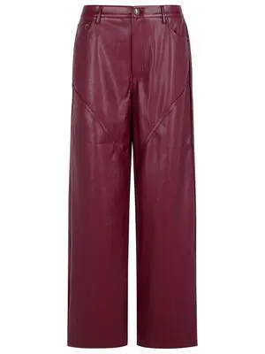 ROTATE BY BIRGER CHRISTENSEN Rotate Burgundy Polyester Pants Women