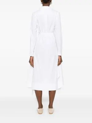 Loewe Cotton Draped Dress - Multicolor