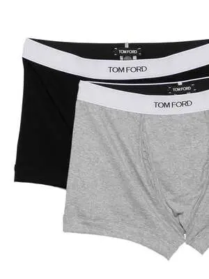TOM FORD Set Of 2 Logo-waistband Cotton Boxer Briefs - Multicolor