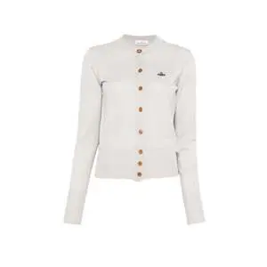 VIVIENNE WESTWOOD Grey Knitwear Cardigans - Gray