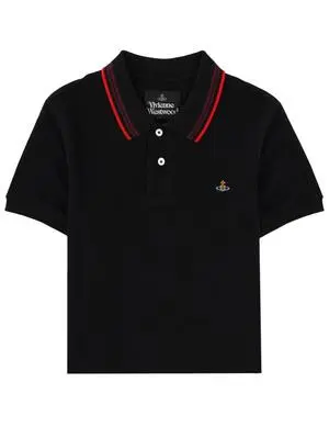 VIVIENNE WESTWOOD Polo With Logo - Black