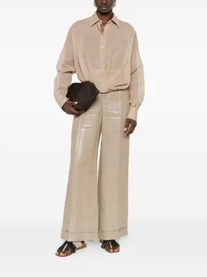 Brunello Cucinelli Linen Trousers - Multicolor