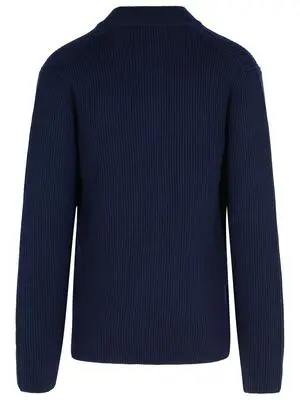 Dolce & Gabbana Navy Virgin Wool Sweater