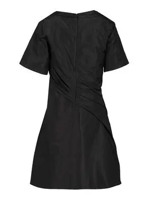 Loewe Twisted Silk Blend Taffeta Dress - Black