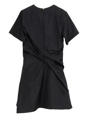 Loewe Twisted Silk Blend Taffeta Dress - Black