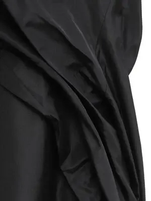 Loewe Twisted Silk Blend Taffeta Dress - Black