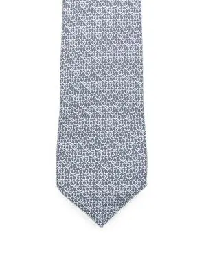 FERRAGAMO Loghi E Lettering Ties - Gray