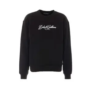 Dolce & Gabbana Embroidered Logo Sweatshirt - Black