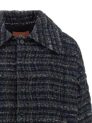 Missoni Textured Check Wave Overshirt - Blue