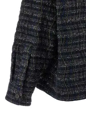 Missoni Textured Check Wave Overshirt - Blue