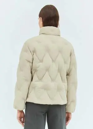 Burberry Ekd Nylon Down Jacket - Gray
