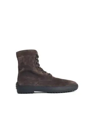 TOD'S Suede Ankle Boots - Brown
