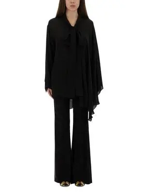 Balenciaga Blouse With Scarf - Black