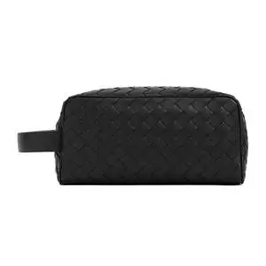 Bottega Veneta Intrecciato Travel Pouch - Black