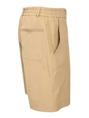 Moncler Seersucker Shorts - Cream