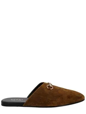 Gucci Sabot With Clamp - Brown
