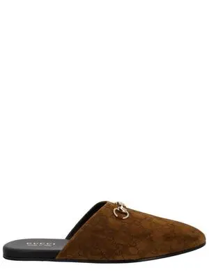 Gucci Sabot With Clamp - Brown
